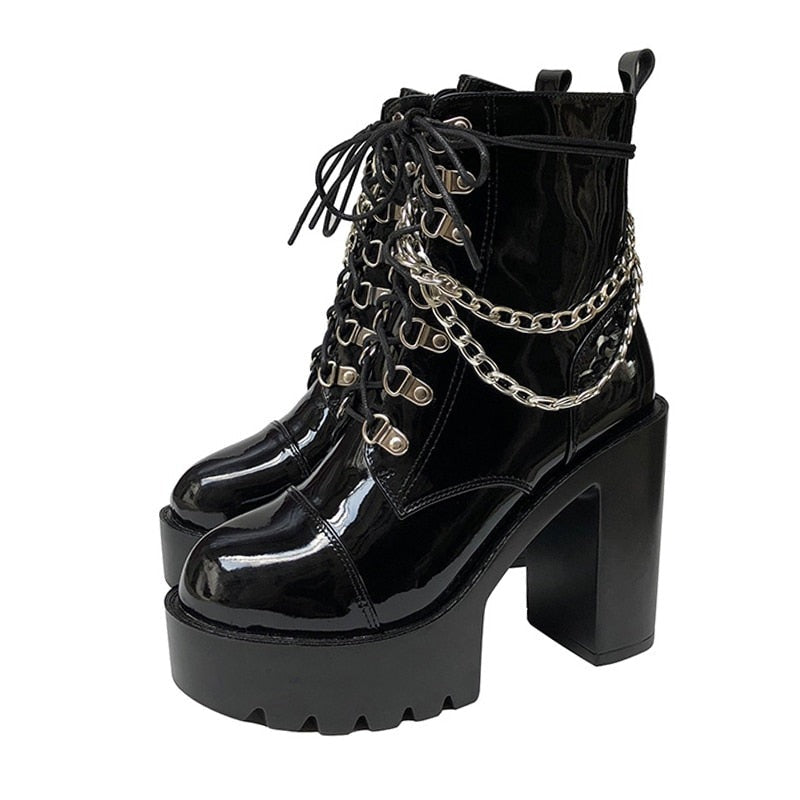botas góticas negras – Castle Gothic Mexico