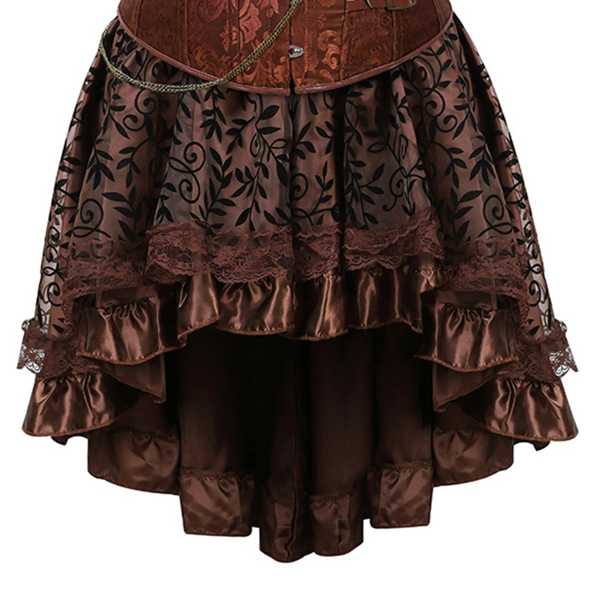 Vestido corsé steampunk marrón – Castle Gothic Mexico